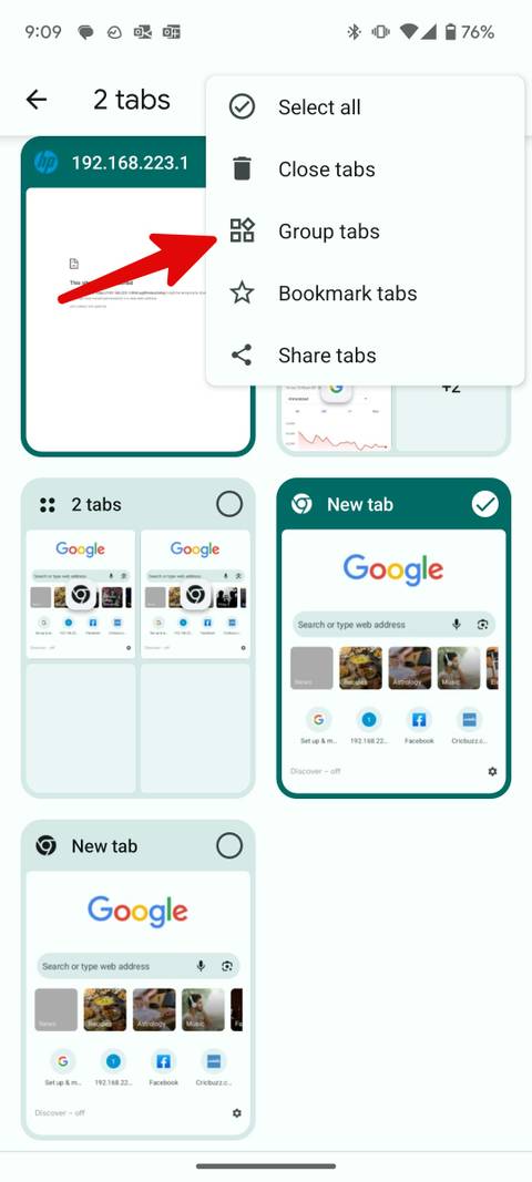 How to use tabs in Chrome