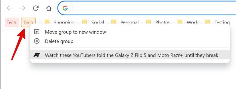 How to use tabs in Chrome