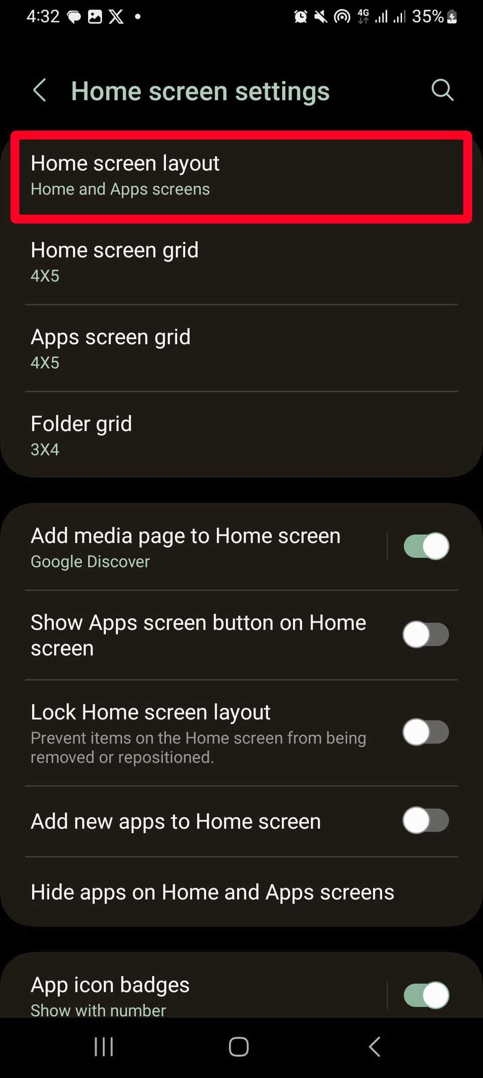 How to arrange apps on Android