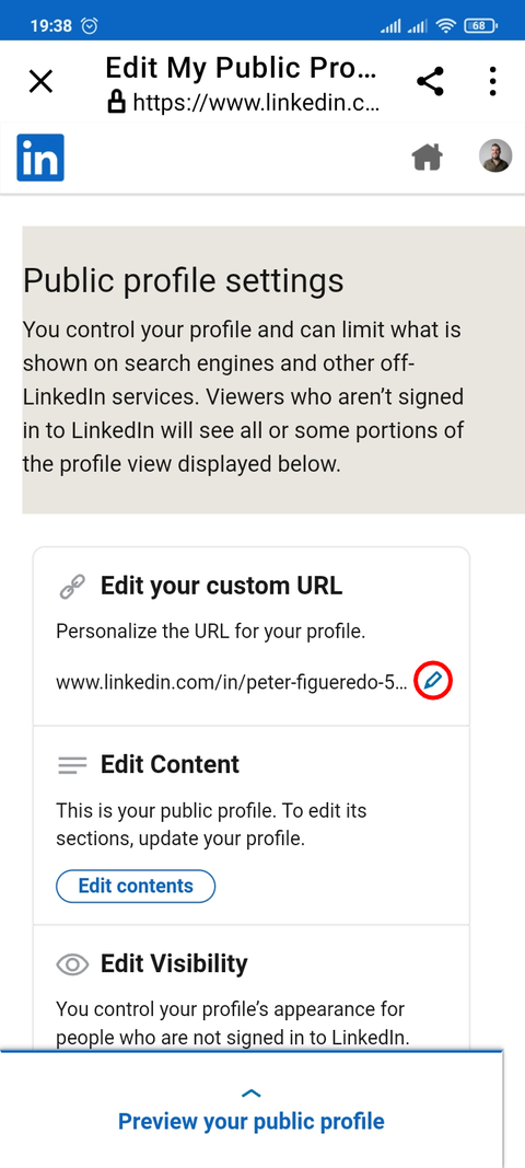 How to customize your LinkedIn URL