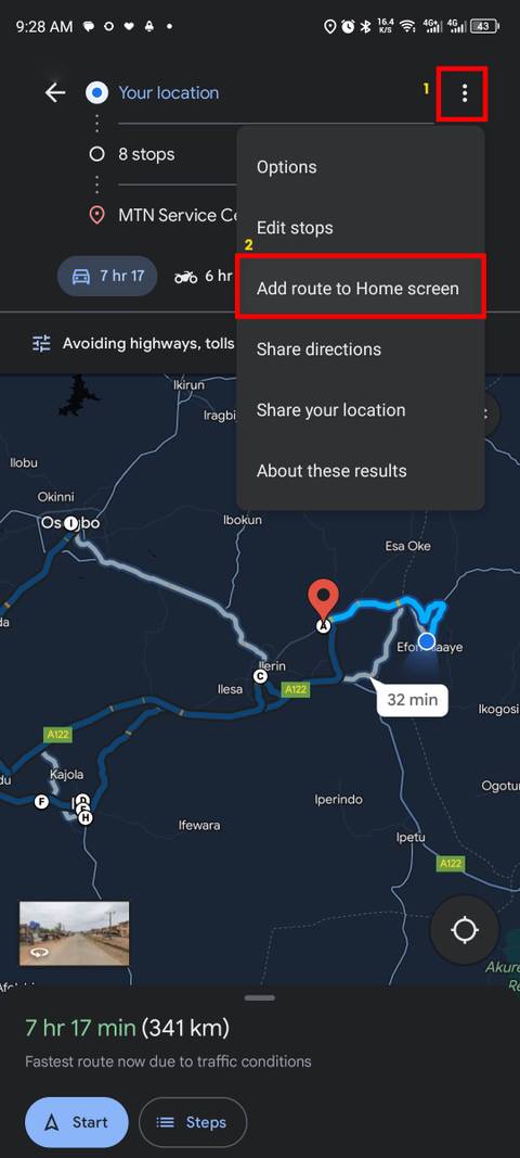 Google Maps: How to add multiple stops to your commute