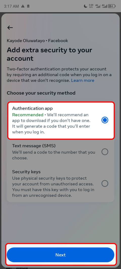 How to set up two-factor authentication on your Facebook account