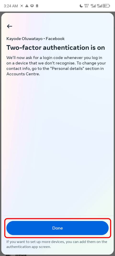 How to set up two-factor authentication on your Facebook account