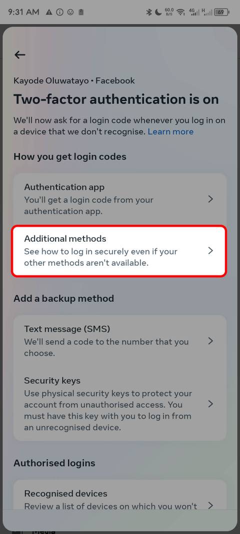 How to set up two-factor authentication on your Facebook account