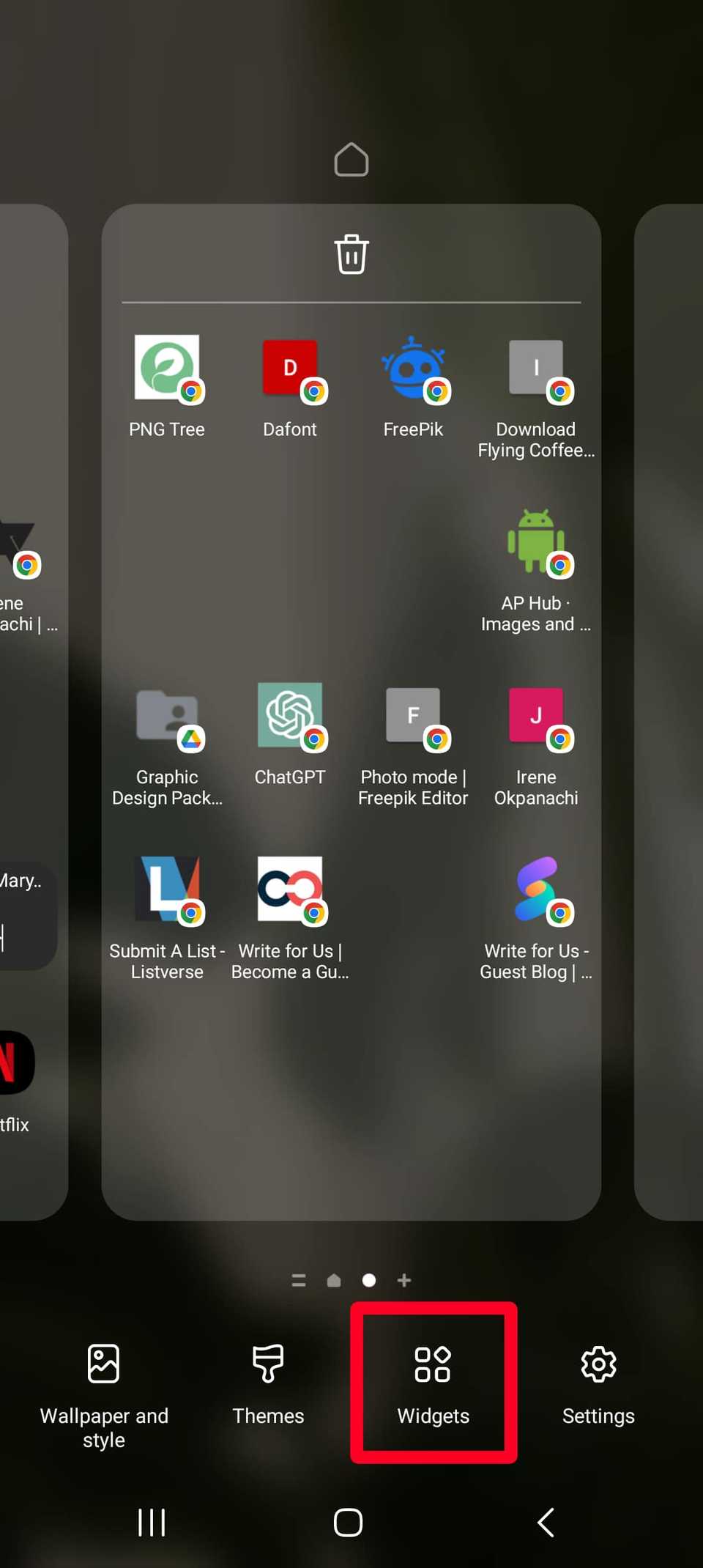 How to arrange apps on Android