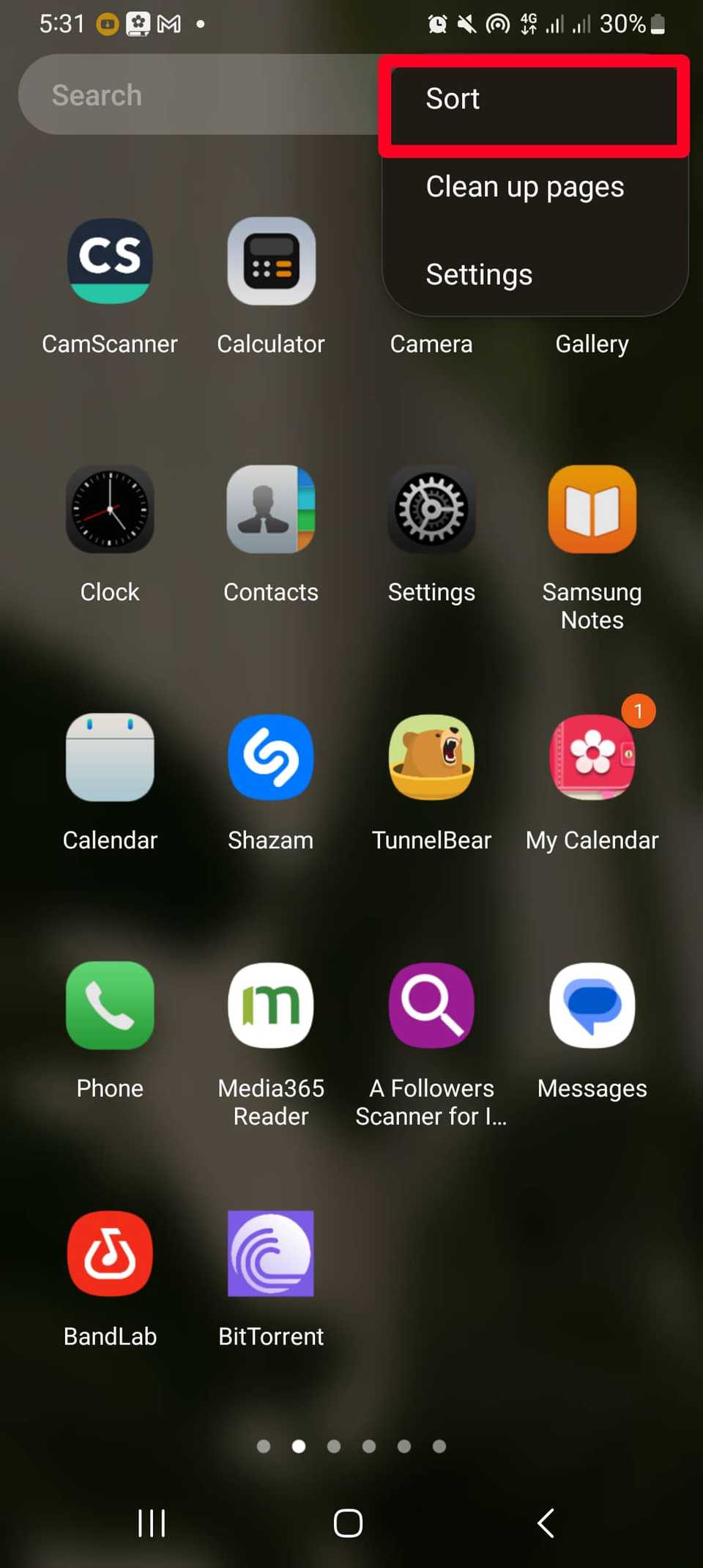 How to arrange apps on Android