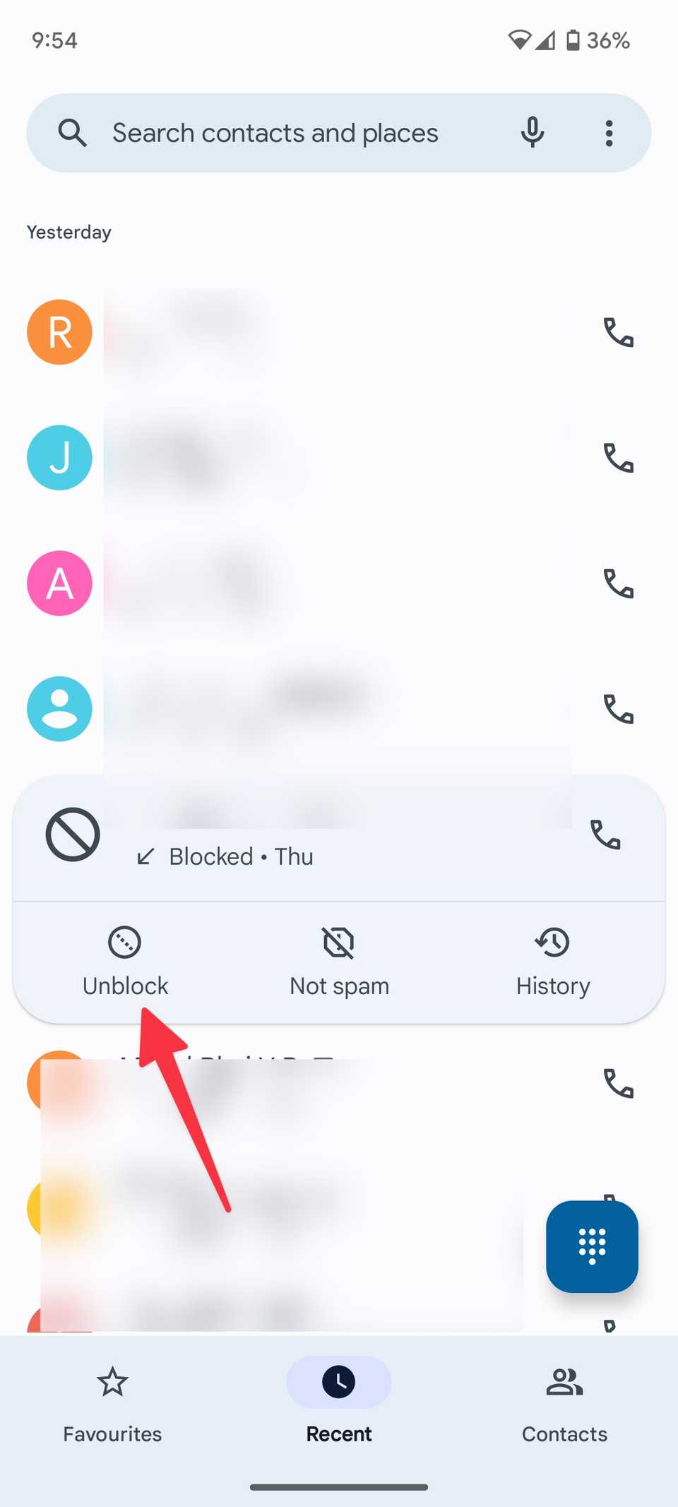 How to unblock a phone number on your Android phone