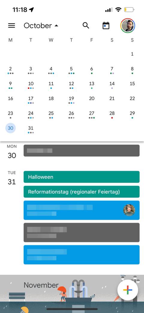 Google Calendar update makes the current date more visible
