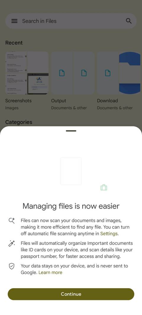 Files by Google could soon get better at identifying important documents