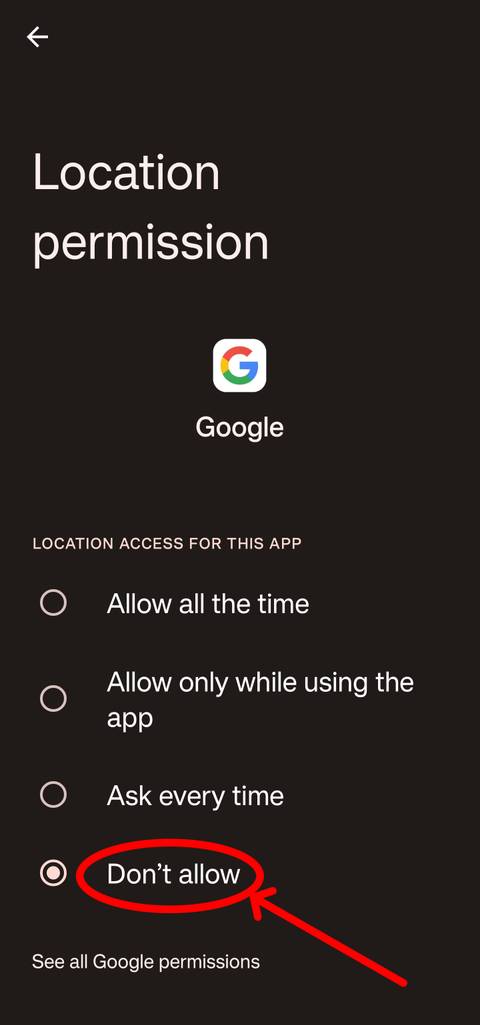 How to completely disable Google location tracking