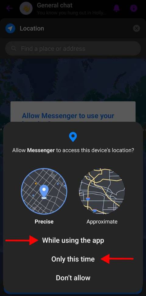 Facebook Messenger: How to share your location
