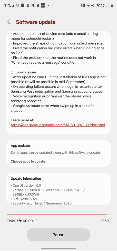 One UI 6 lets you choose which apps to update when installing new ...