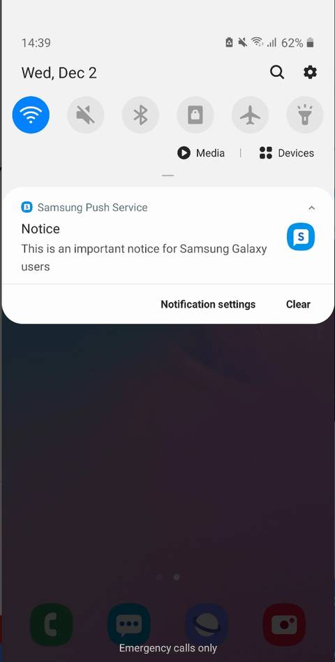 What is Samsung Push Service and how does it work?