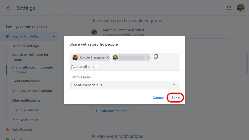 How to share your Google Calendar with friends and colleagues
