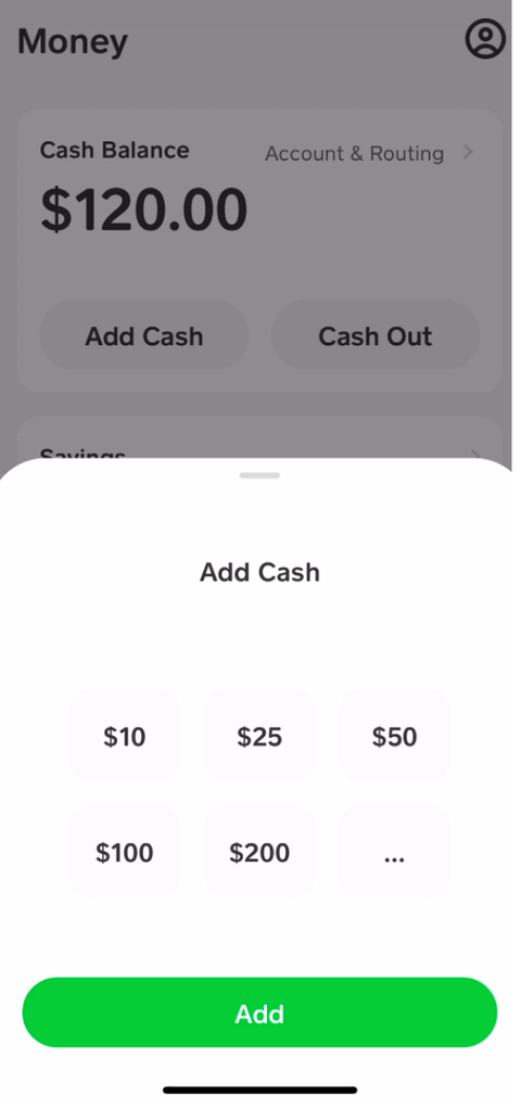 How to add money to Cash App