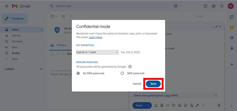 Gmail: How to send encrypted email messages