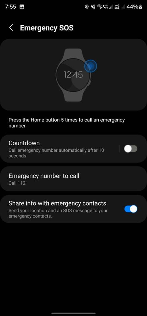 Samsung Galaxy Watch 4 and Watch 5: How to set up Emergency SOS