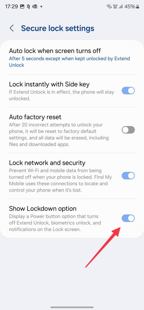 How to use lockdown mode on Android