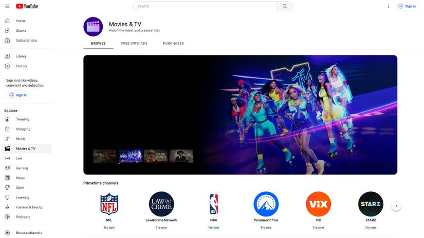 YouTube Primetime Channels explained