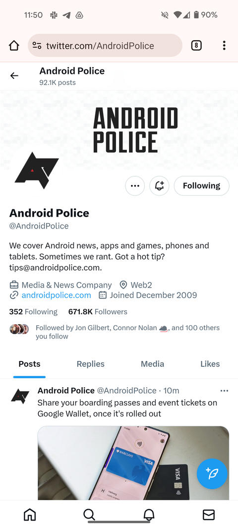 Chrome 120 makes its transparent navigation bar ready for prime time