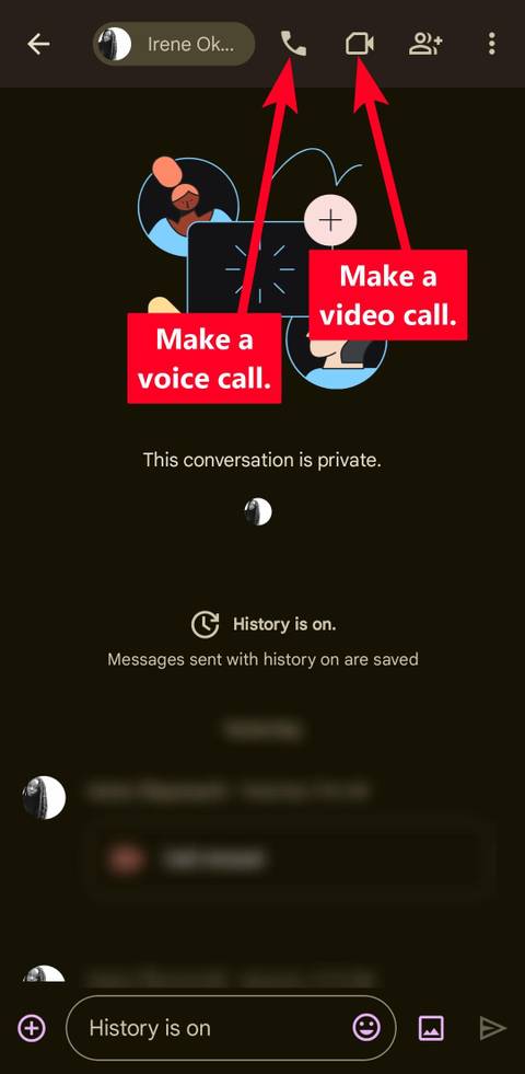 How to make a call via Gmail