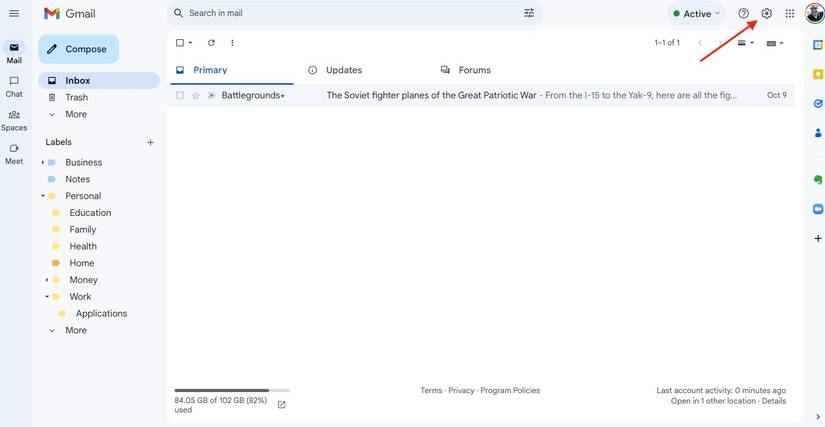 Gmail: How to show more than 50 email messages