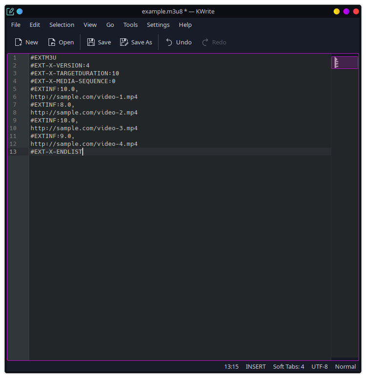 What is an M3U8 file extension?