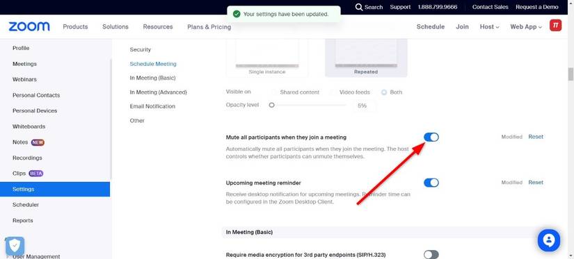 How to mute Zoom meeting participants