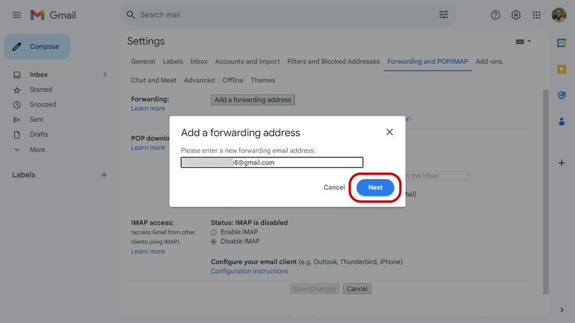 How to automatically forward your Gmail messages