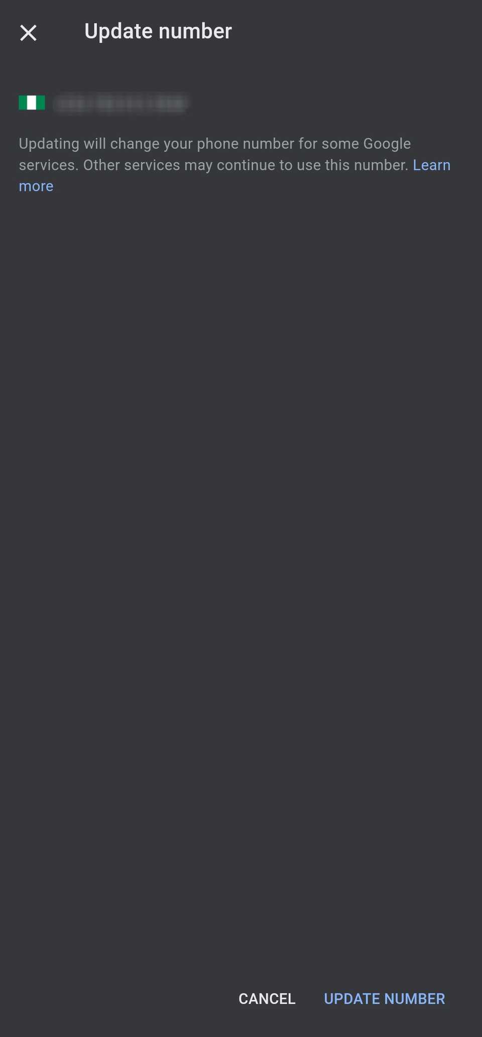 How to change the phone number on your Google account