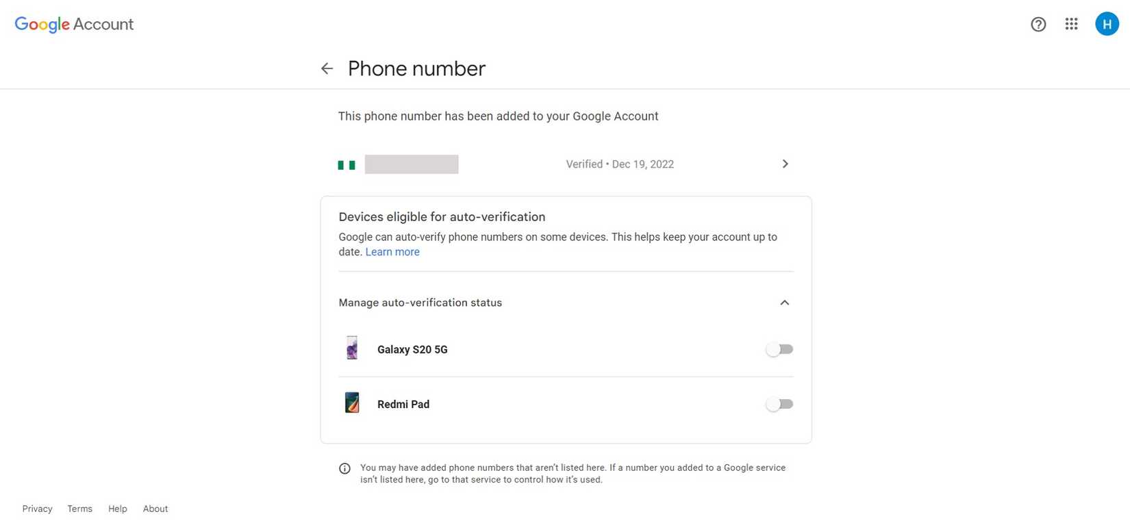 How to change the phone number on your Google account