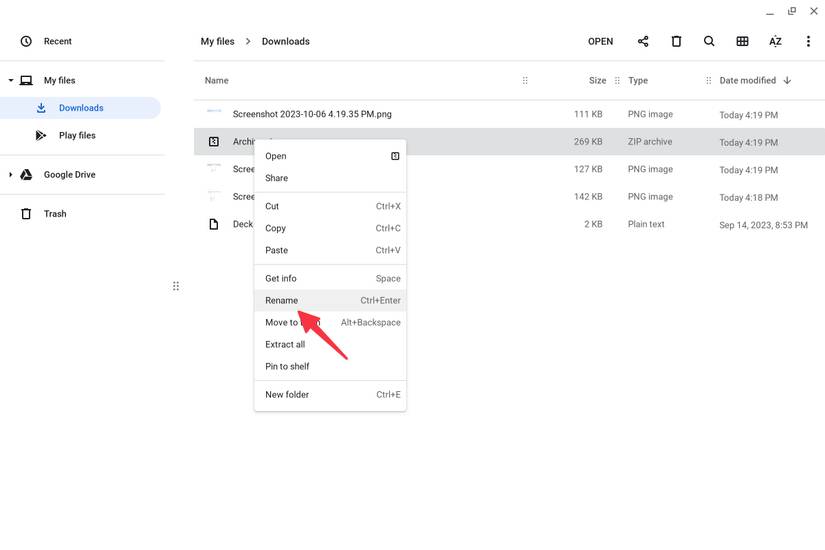 How to zip and unzip files on a Chromebook