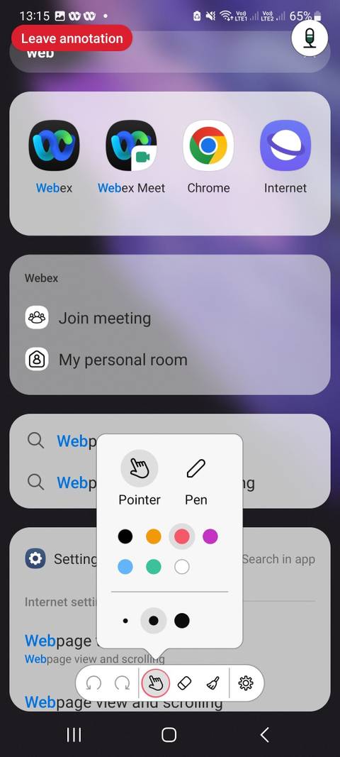 Webex: How to share your screen