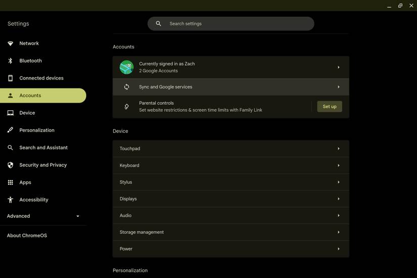 How to back up a Chromebook