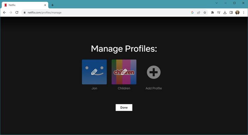 Netflix: How to create a new profile