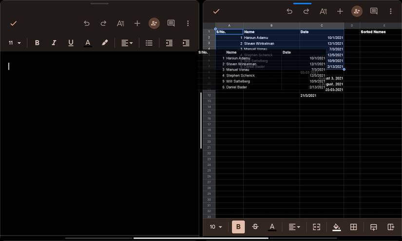 How to drag and drop between apps on your Android tablet