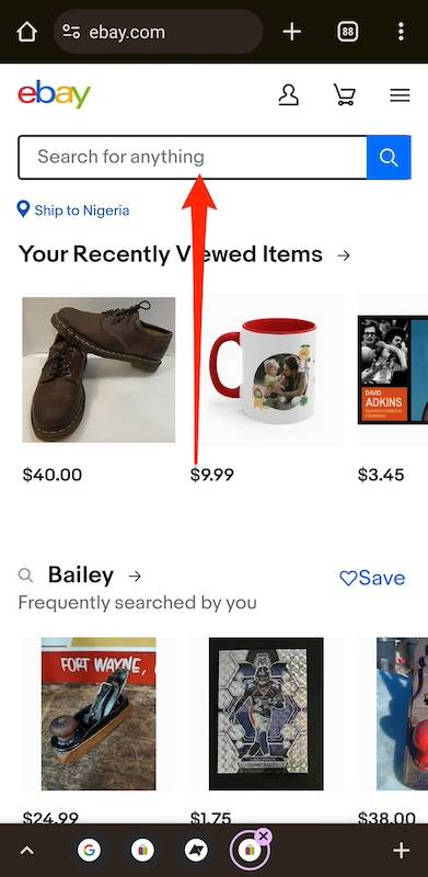 How to find a seller on eBay