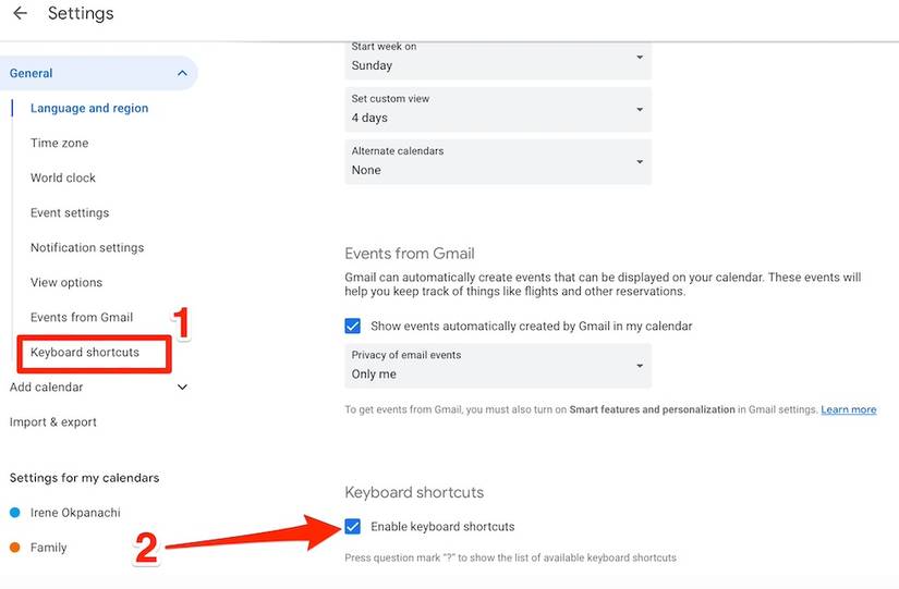 The best Google Calendar shortcuts