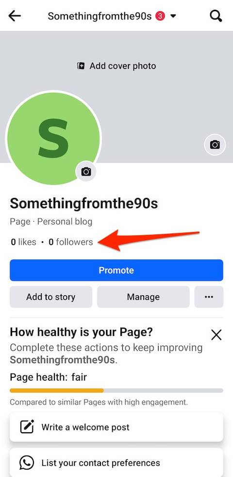 Facebook: How to see your followers