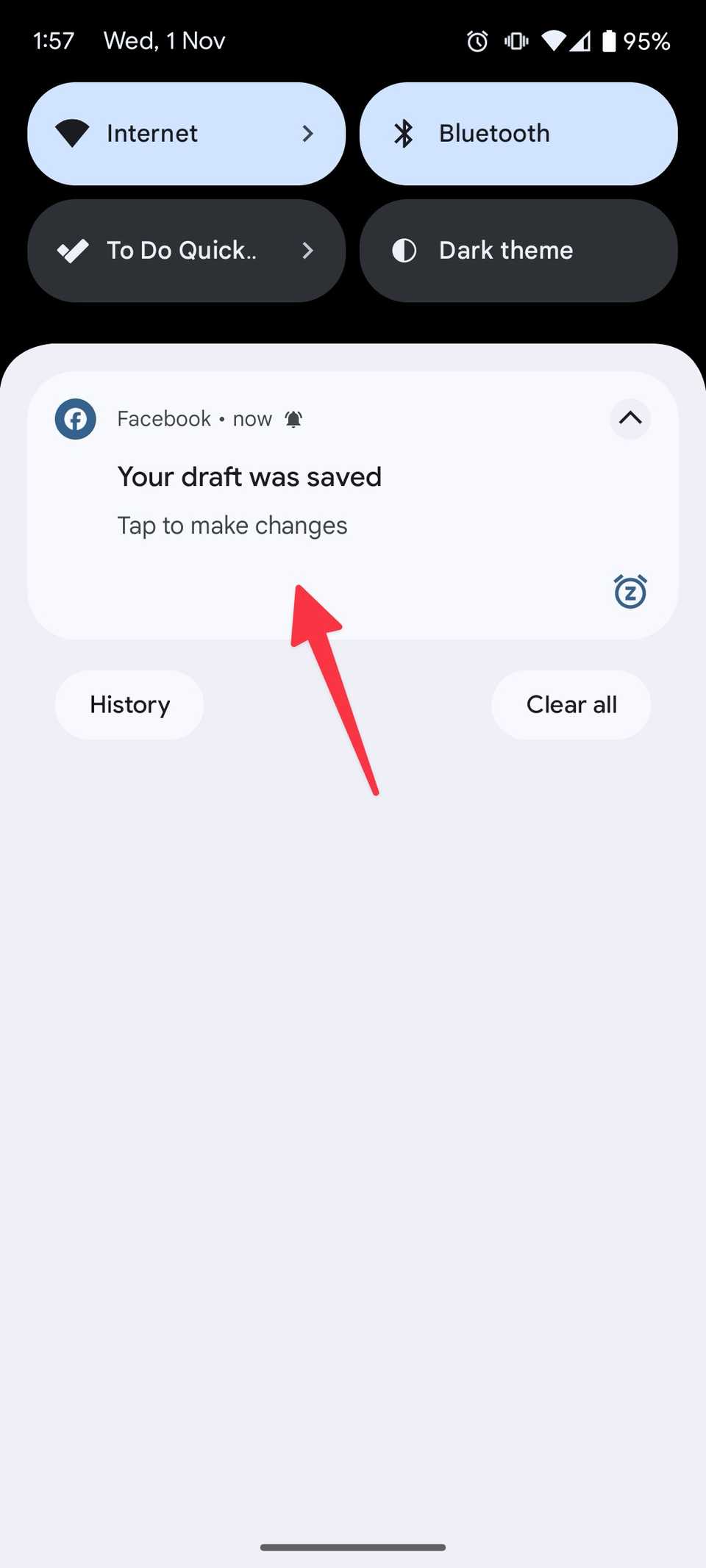 Facebook: How to find your post drafts