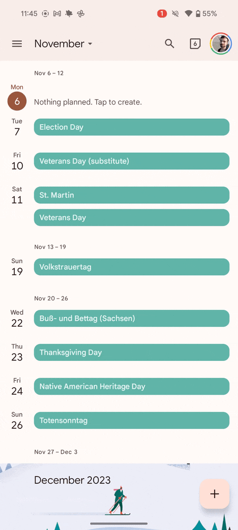 Google Calendar finally shows predictive back animations for everyone ...