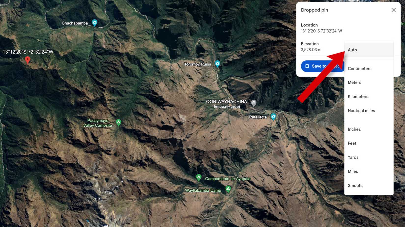 Google Maps: How to find the elevation of a specific location