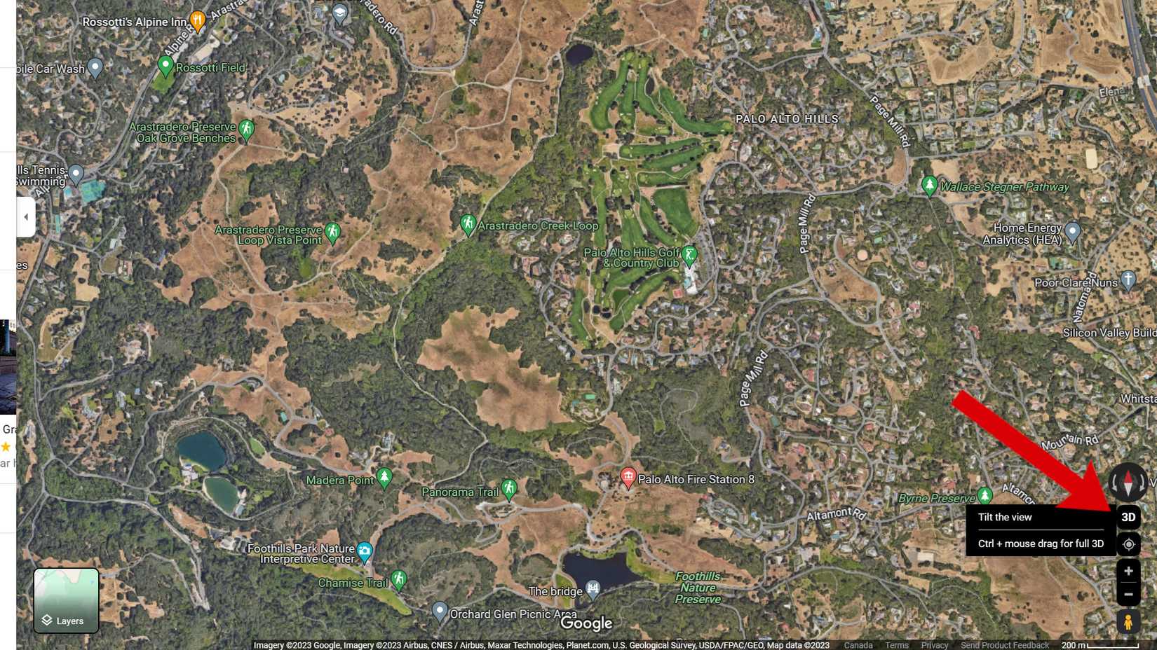 Google Maps: How to find the elevation of a specific location