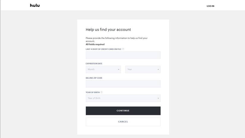 Hulu: How to update or change your password