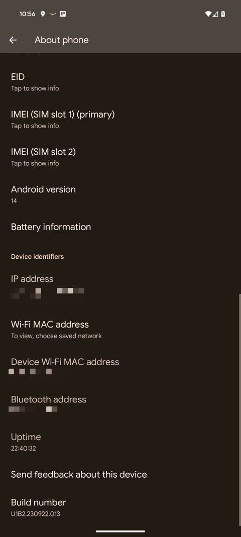 How to find your phone's Android version and build number