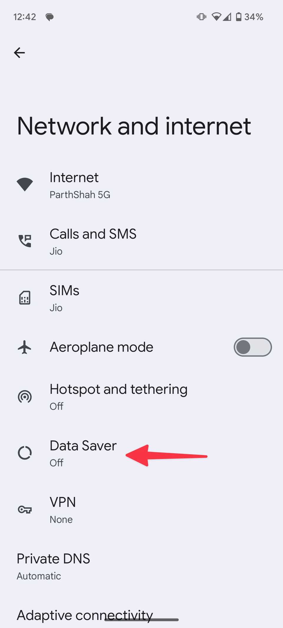 How to turn off Android Data Saver mode