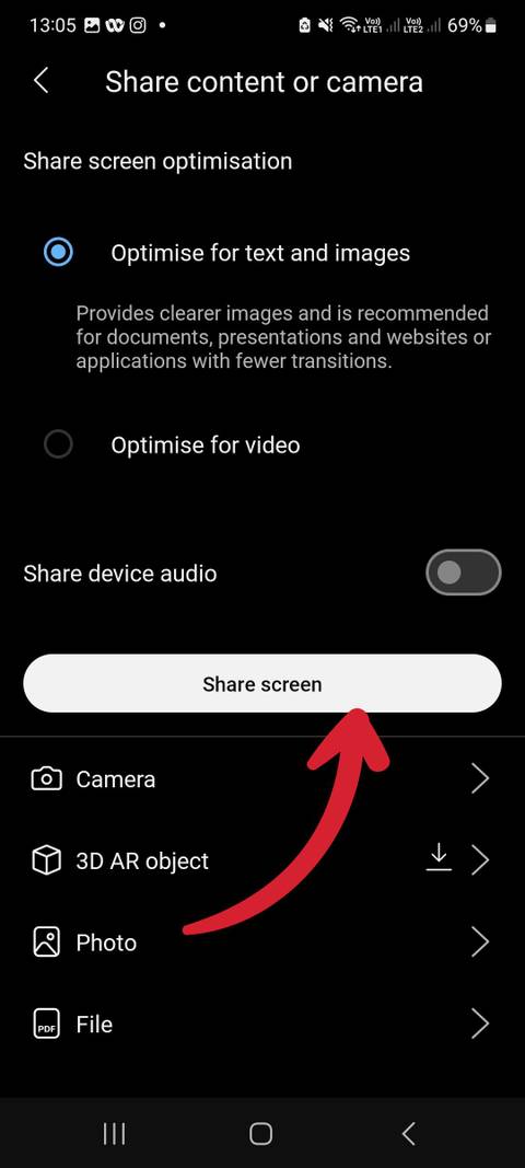 Webex: How to share your screen