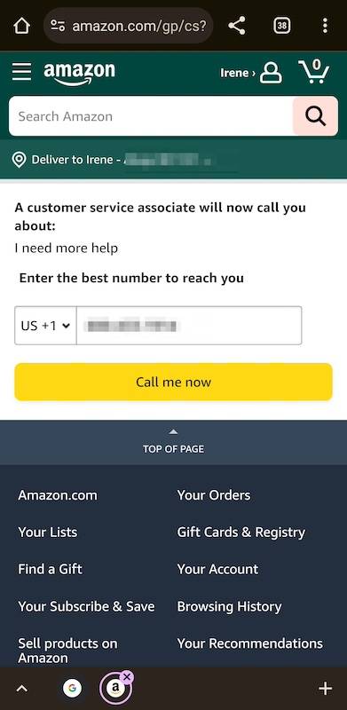 How to contact Amazon customer service by phone, email, or chat