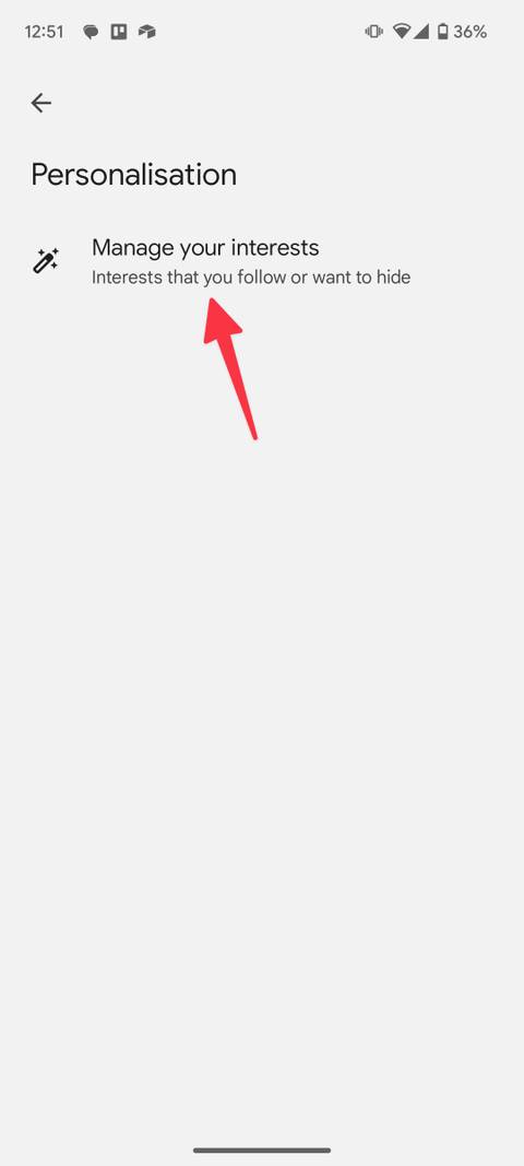 Google Discover: Add your interests to get the most relevant news