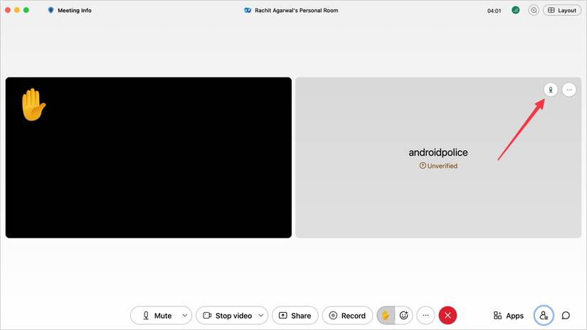 How to mute a Webex participant